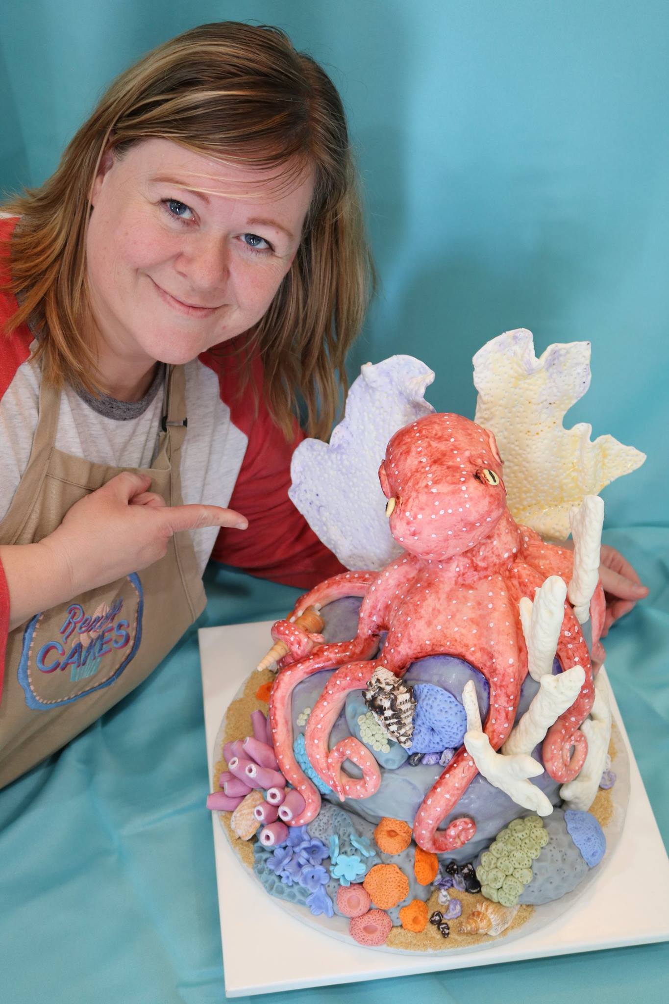 Me with Octopus Cake – Rexburg Cakes