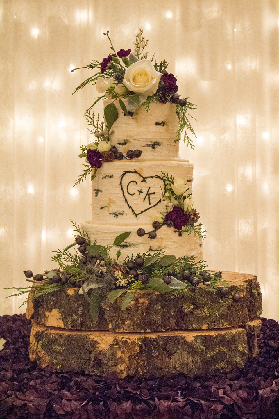 Aspen Tree Buttercream Wedding Cake – Rexburg Cakes